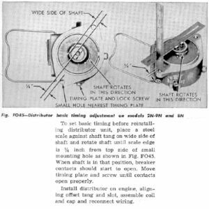 Front Distributor Timing - Ford Fordson Collectors Association
