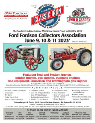Upcoming Events – Ford Fordson Collectors Association